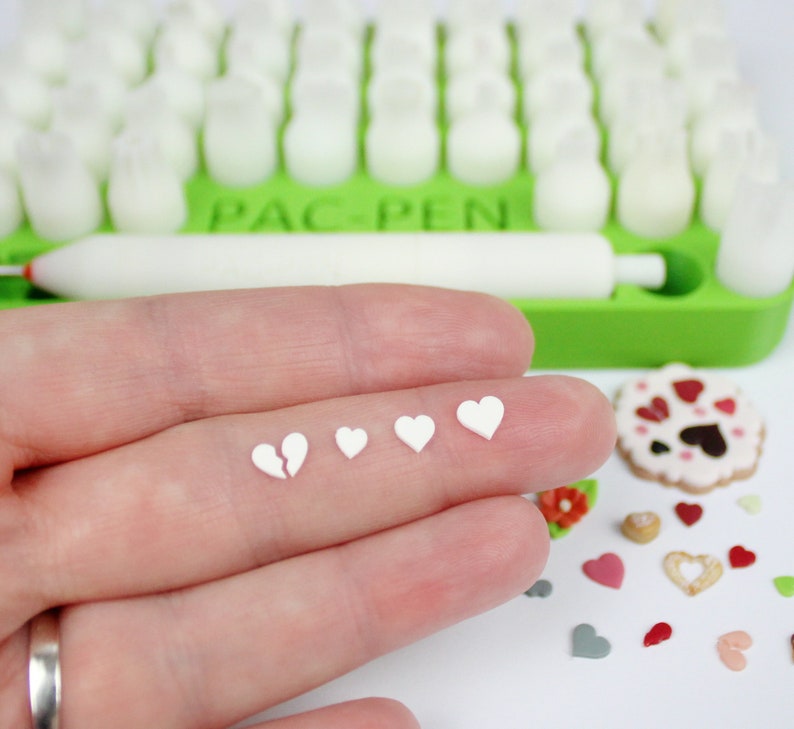 PAC-PEN No.09 Hearts Set Micro Plunger Cutters for Polymer, Ceramic and ...