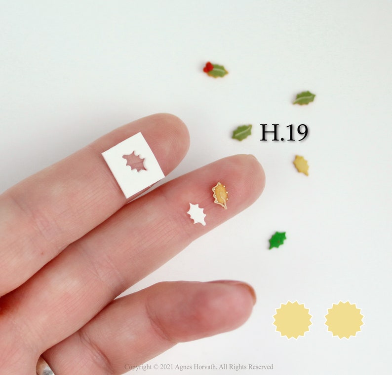 PAC-PEN No.04 Christmas Set Micro Plunger Cutters for Polymer, Ceramic ...