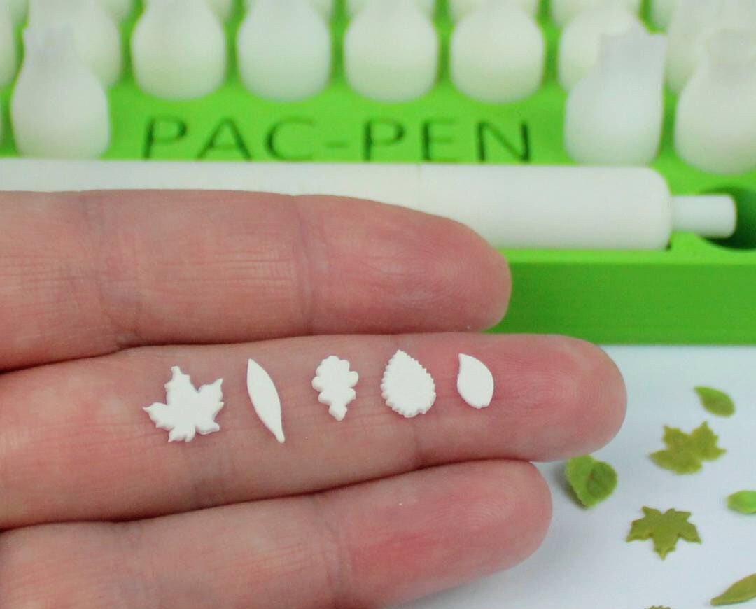 PAC-PEN No.17 Leaves Set Micro Plunger Cutters for Polymer, Ceramic and ...