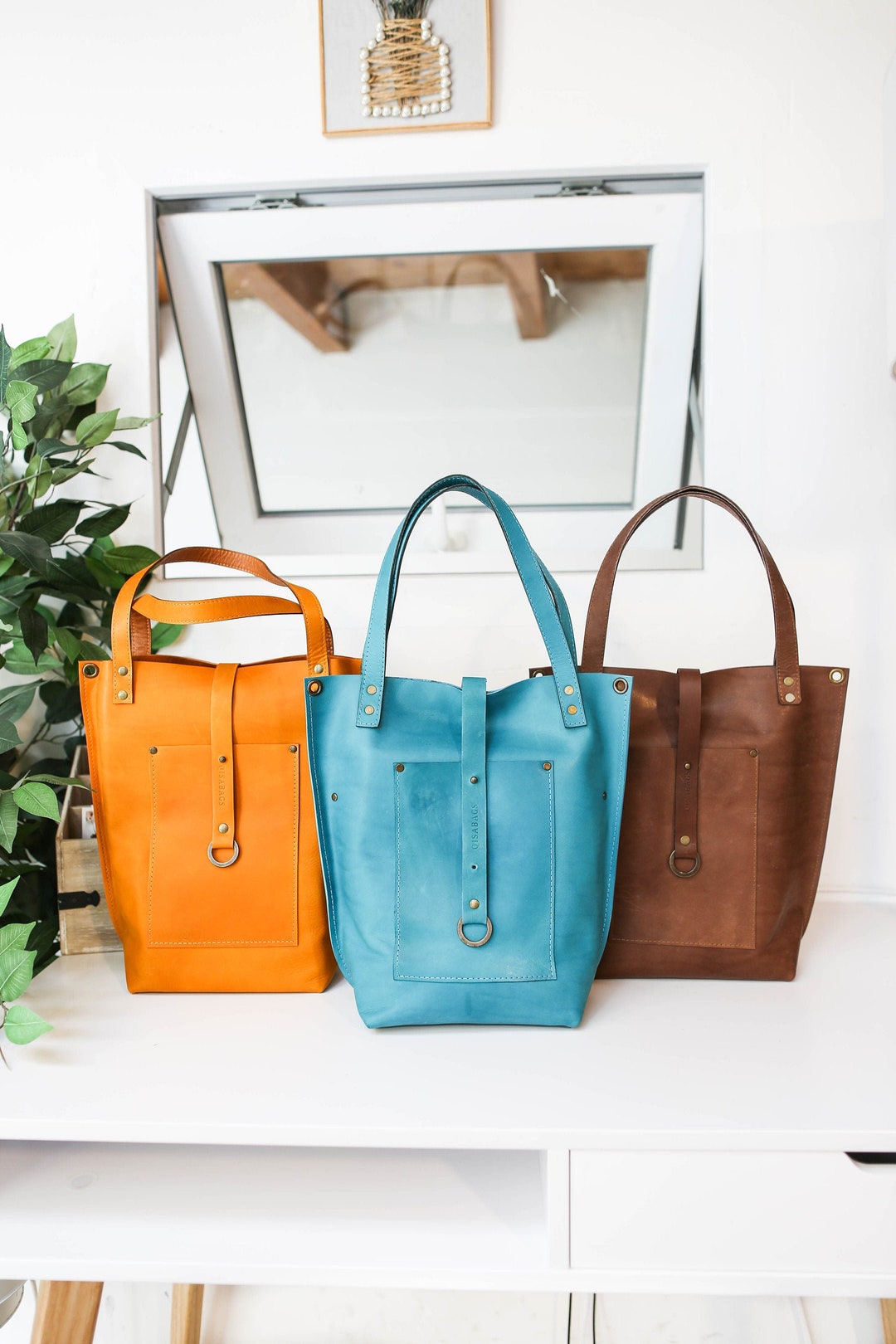 Leather Totes, Tote Bags, Bags and Purses, Brown Leather Tote, Large ...