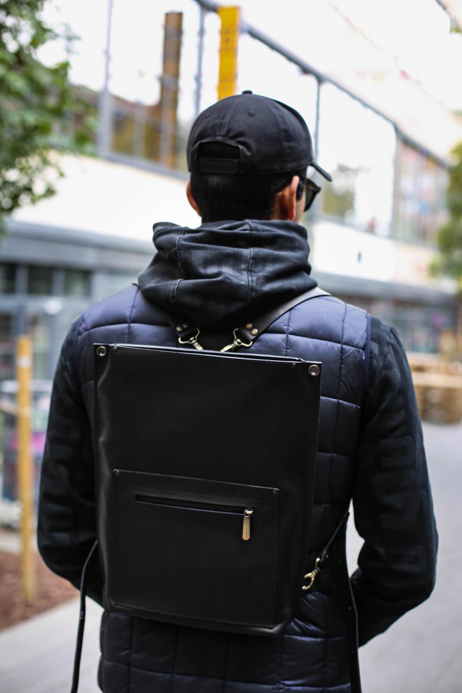 Leather Backpack Women, Slim Leather Backpack Purse With Zipper ...