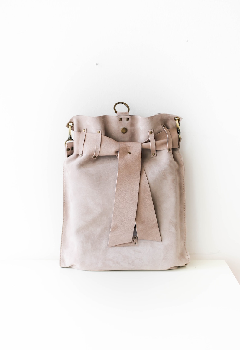 Mochila convertible para mujer mochila de cuero para mujer - Etsy España