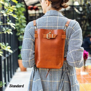 Leather Backpack Women Convertible Backpack Backpack Purse | Etsy