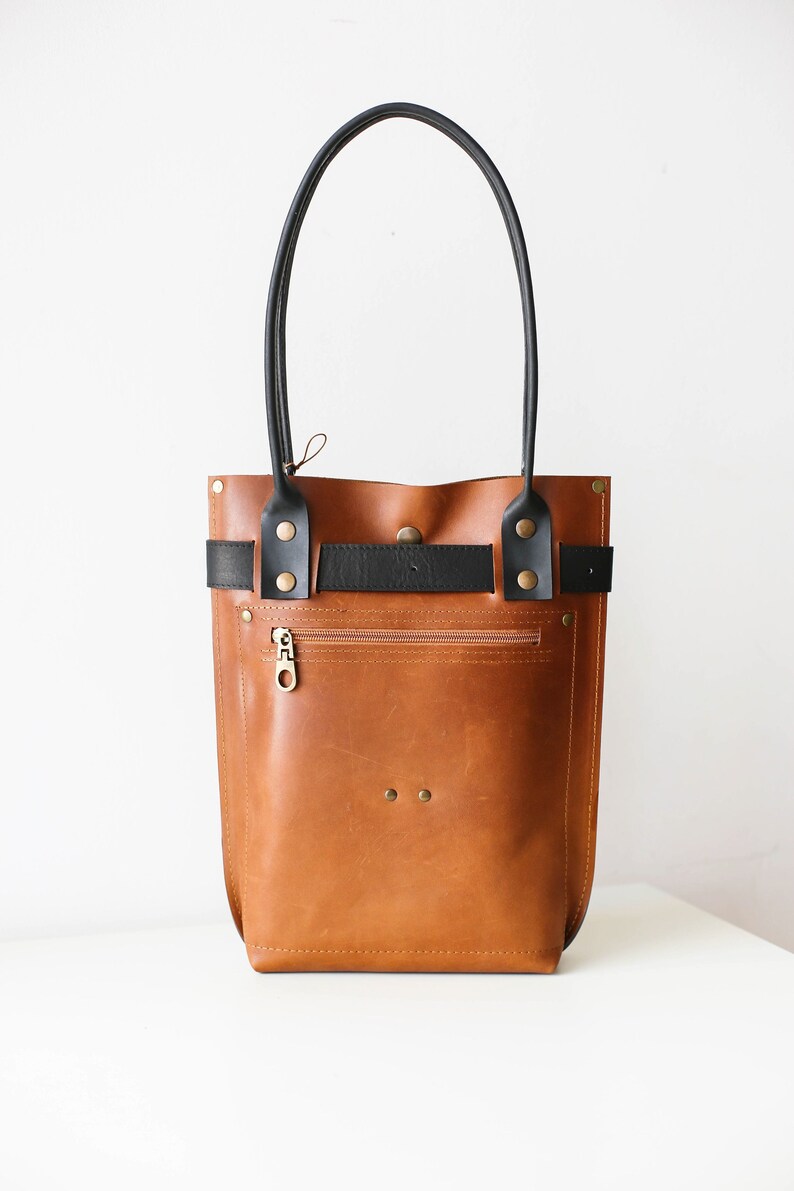 Leather Purse Vintage Leather Bag Brown Leather Handbag | Etsy