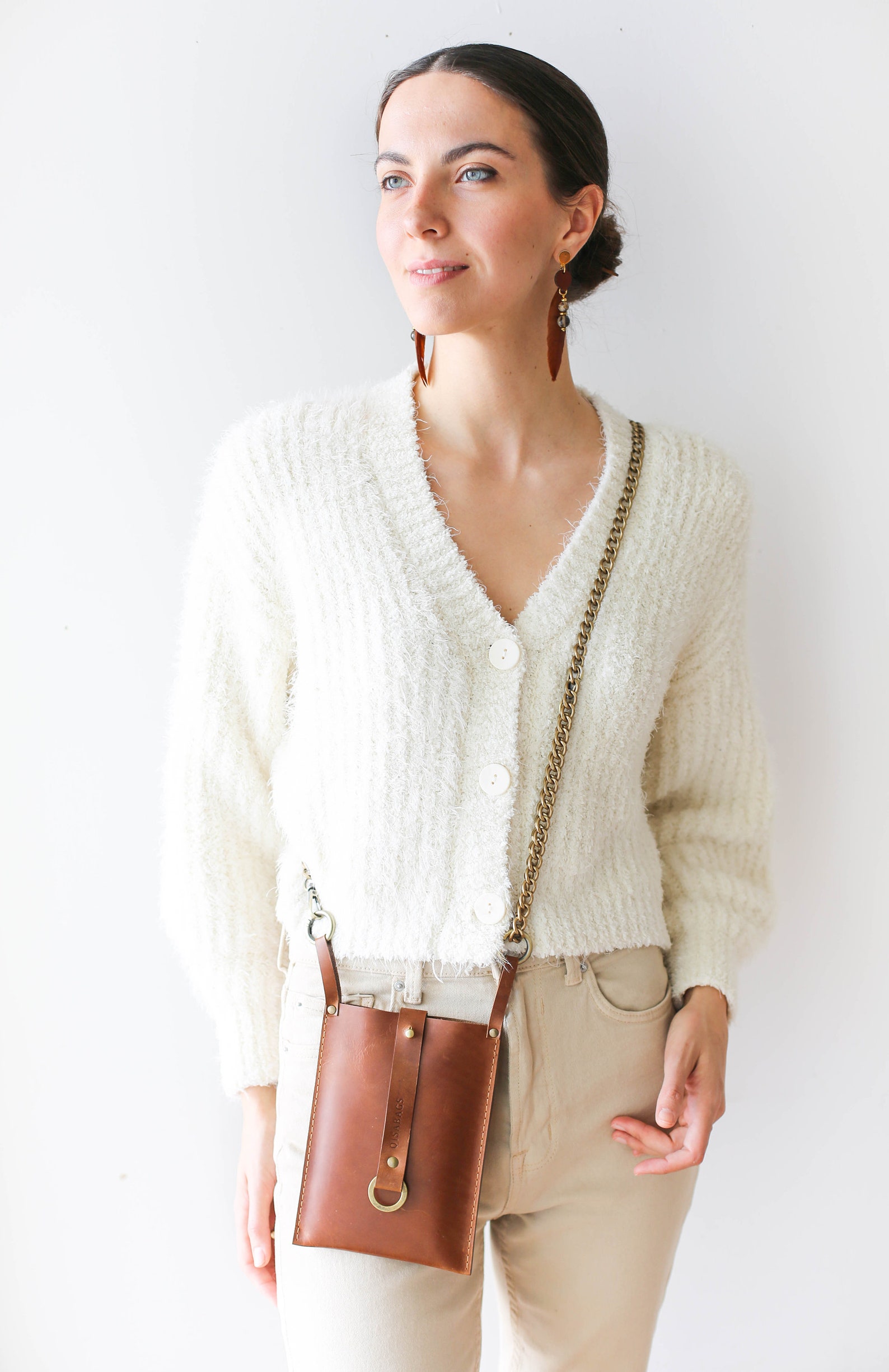 Brown Leather Case Crossbody Case for Iphone Case for Phone - Etsy