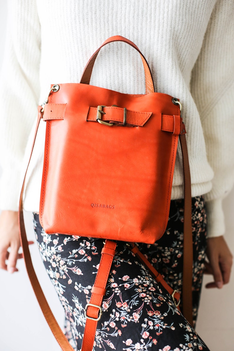 Bags for Women Small Backpack Soft Leather Rucksack | Etsy