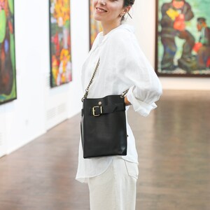 Black Leather Bag Small Leather Purse Black Purse Leather - Etsy