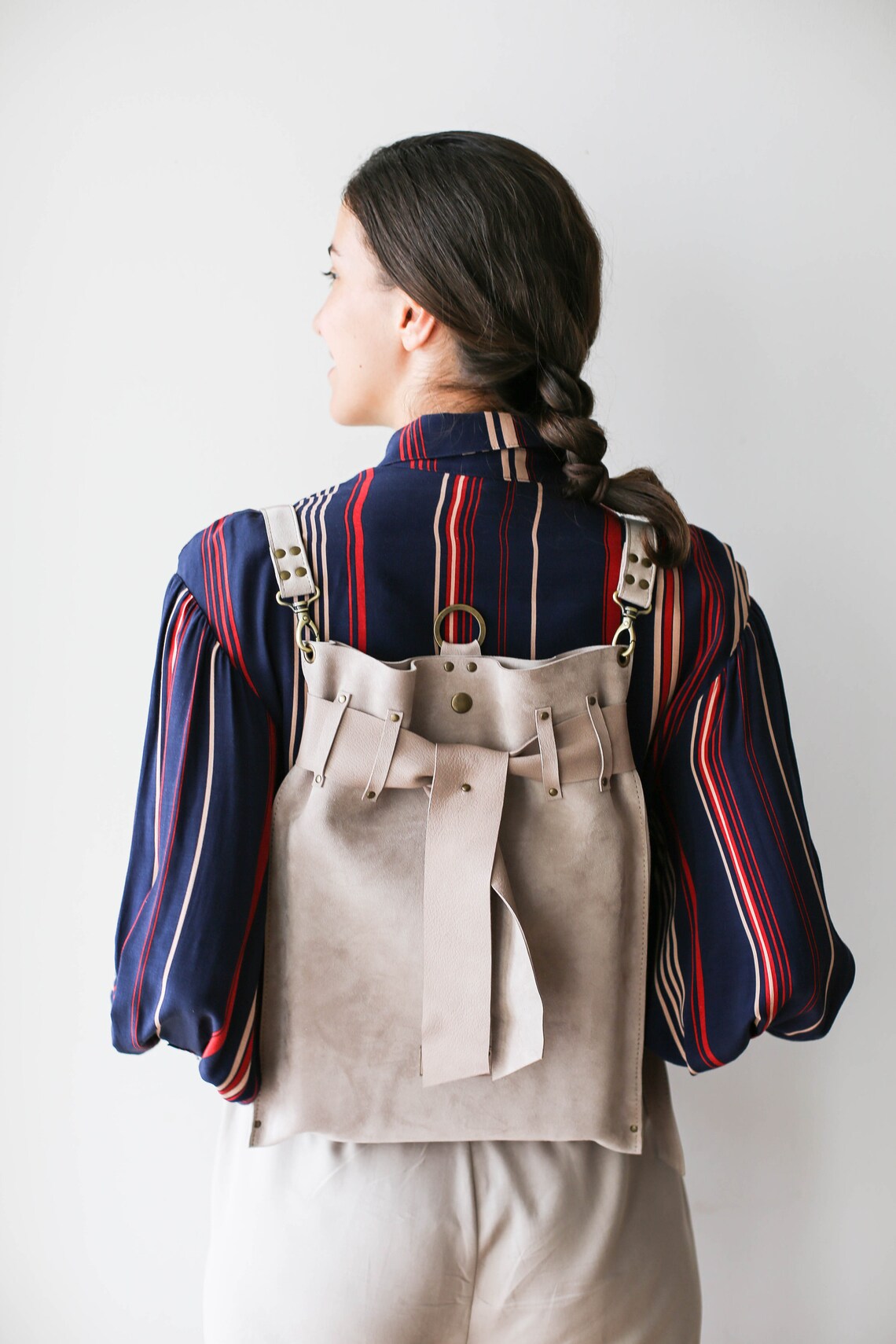 Mochila convertible para mujer mochila de cuero para mujer - Etsy España