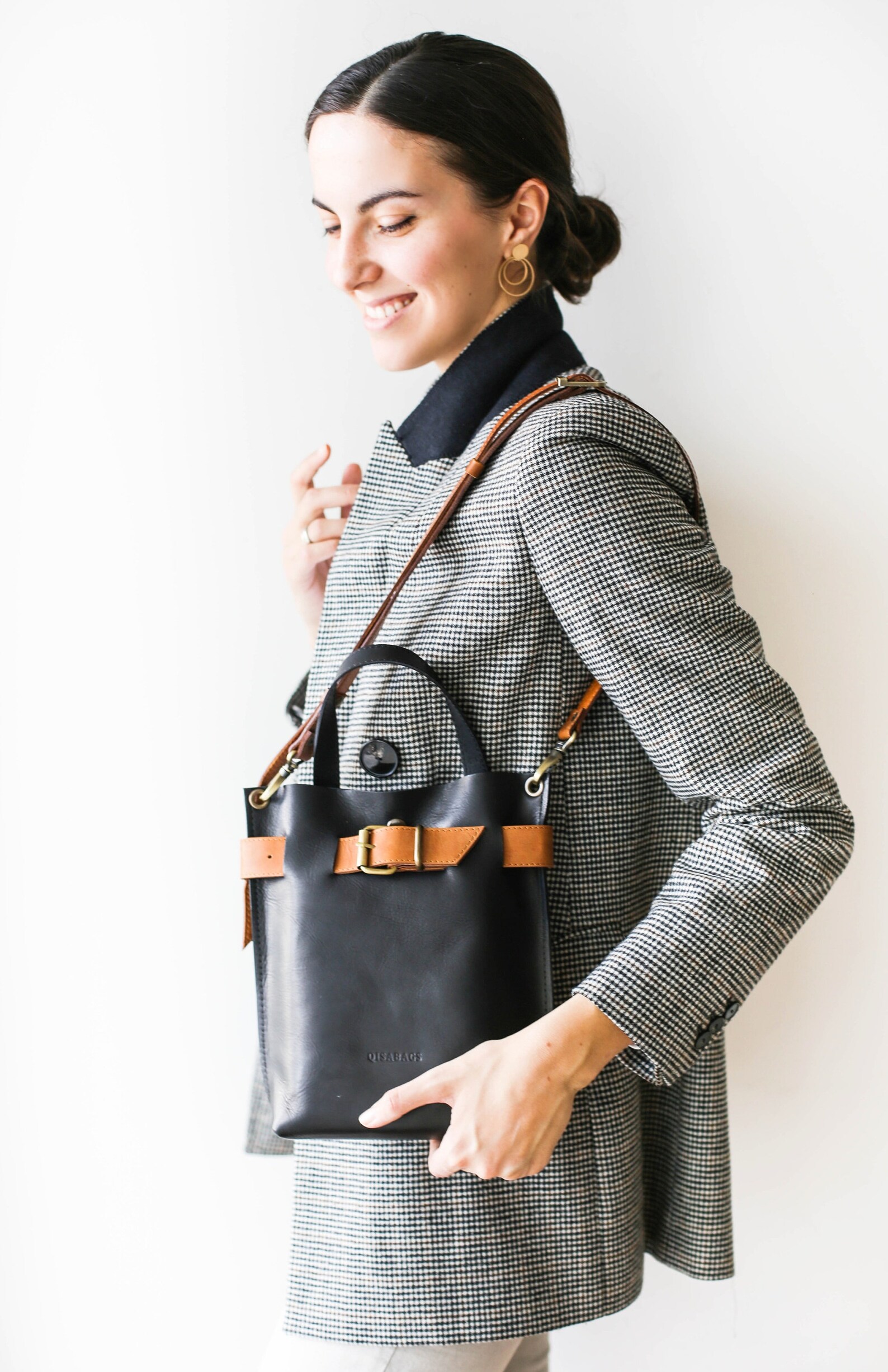 Mini Leather Backpack Black Leather Backpack Backpack Purse - Etsy