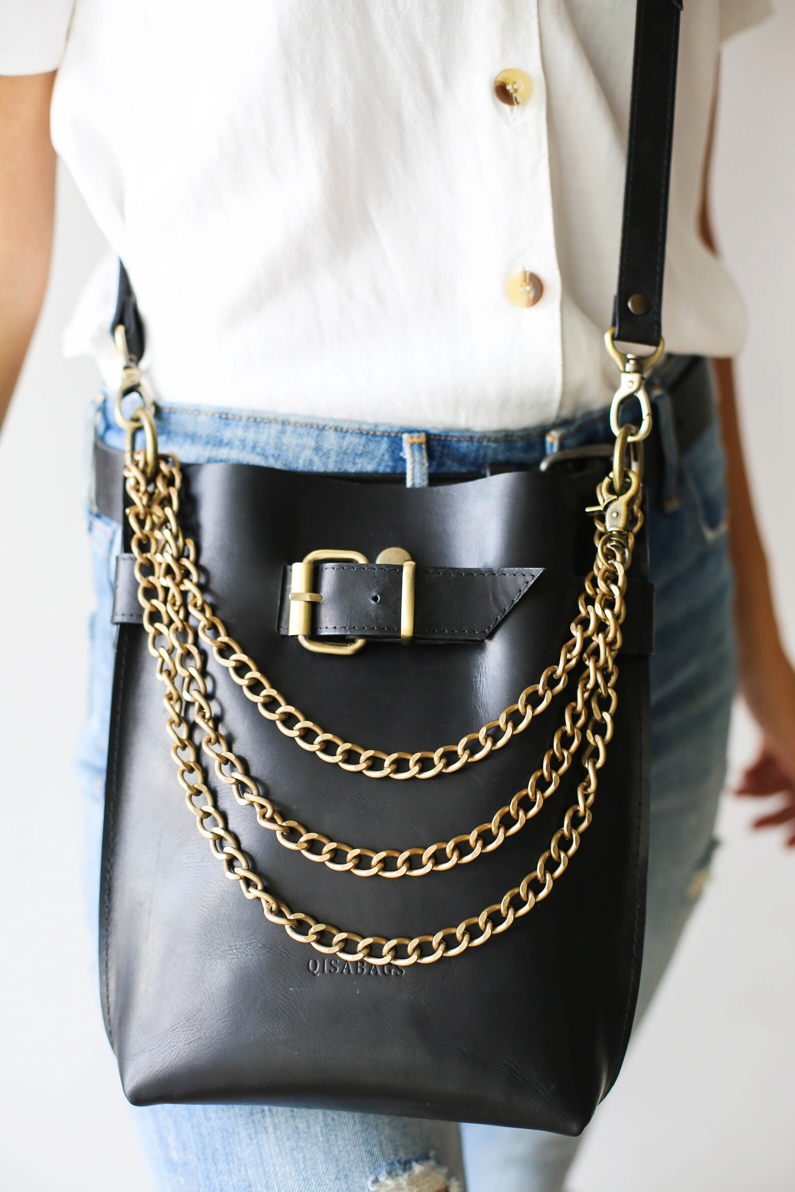 Black Leather Bag Small Leather Purse Black Purse Leather | Etsy