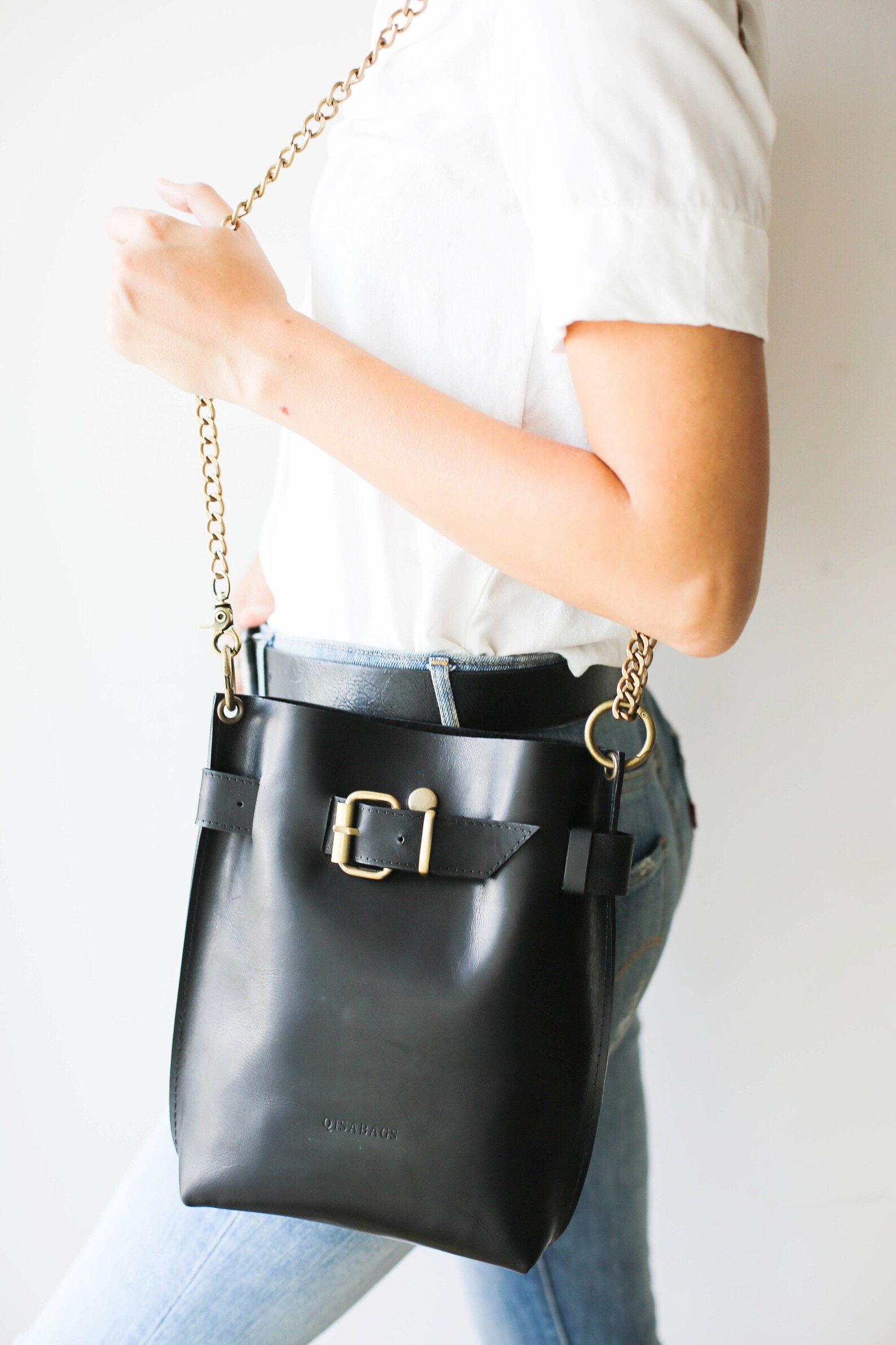 Black Leather Bag Small Leather Purse Black Purse Leather - Etsy