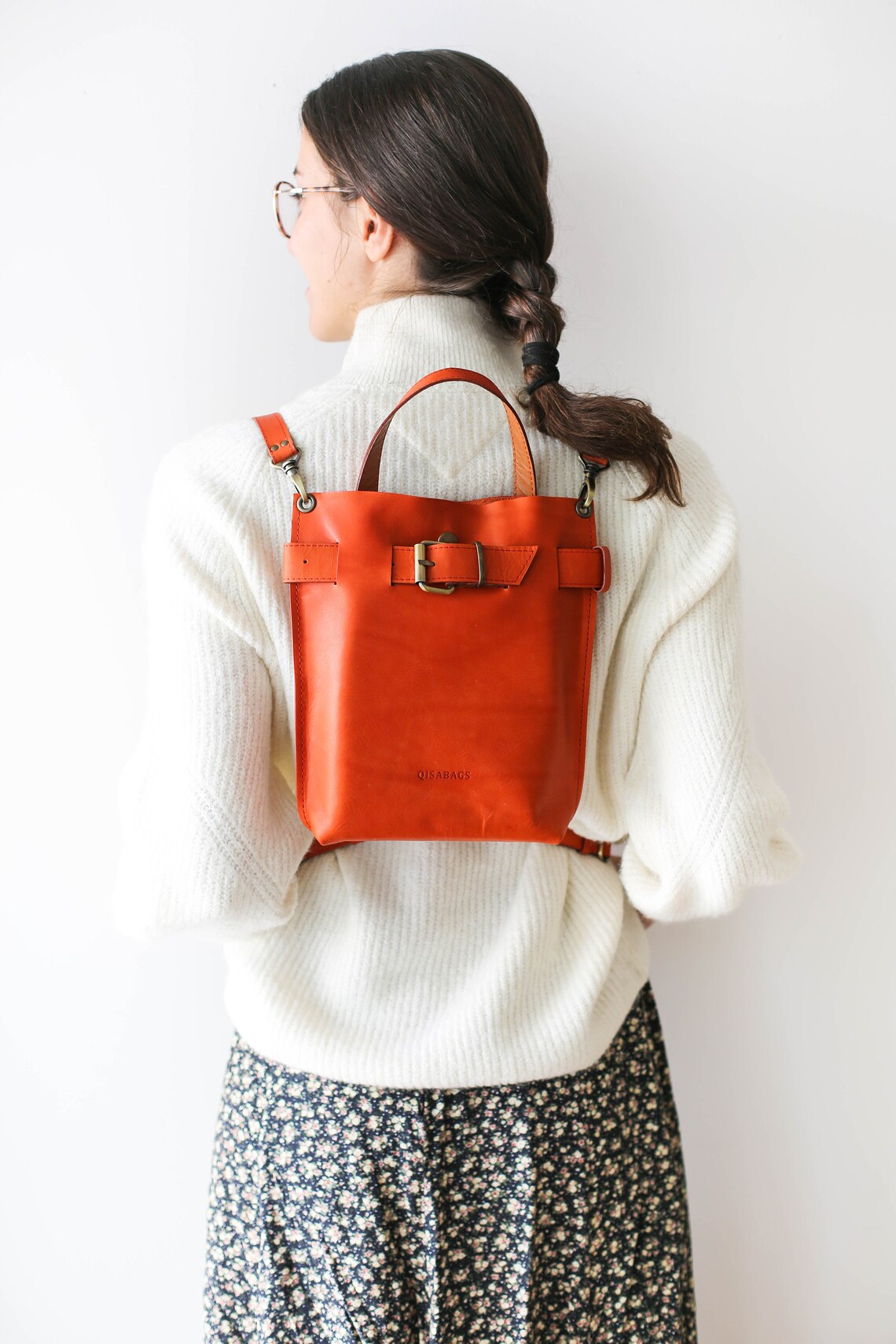 Bags for Women Small Backpack Soft Leather Rucksack - Etsy