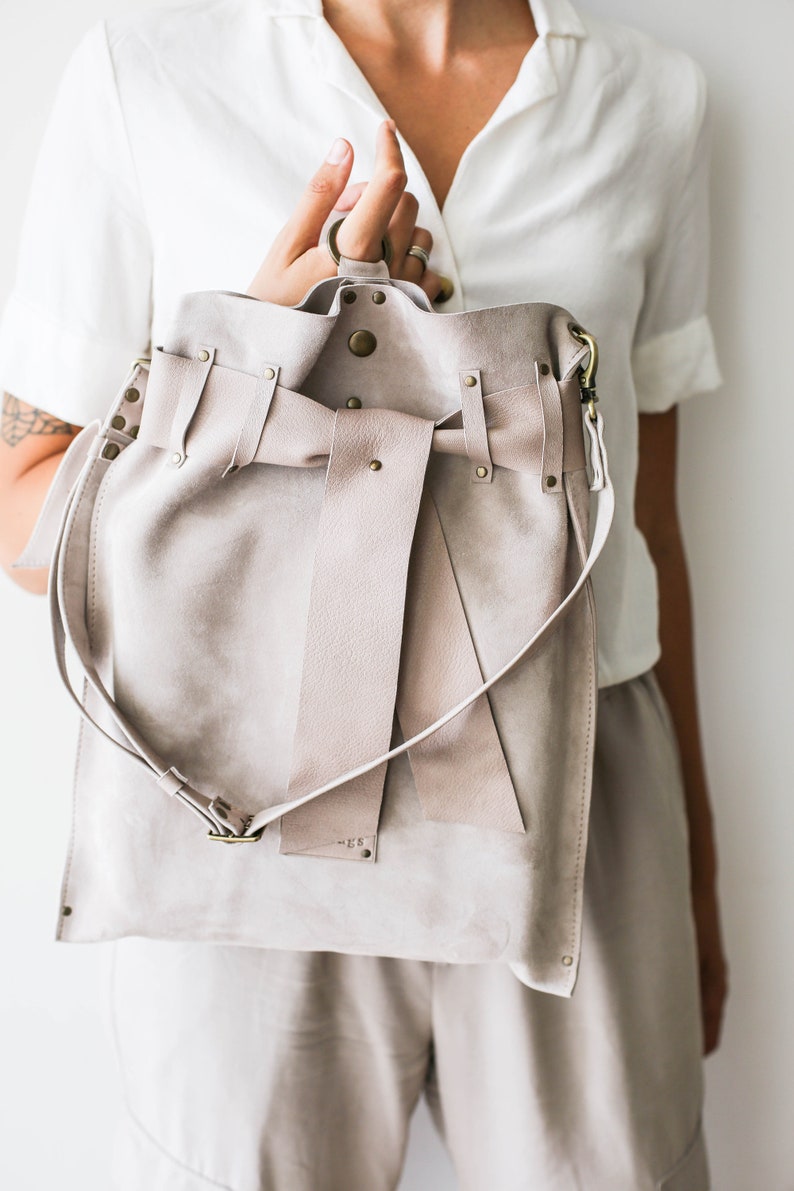 Mochila convertible para mujer mochila de cuero para mujer - Etsy España