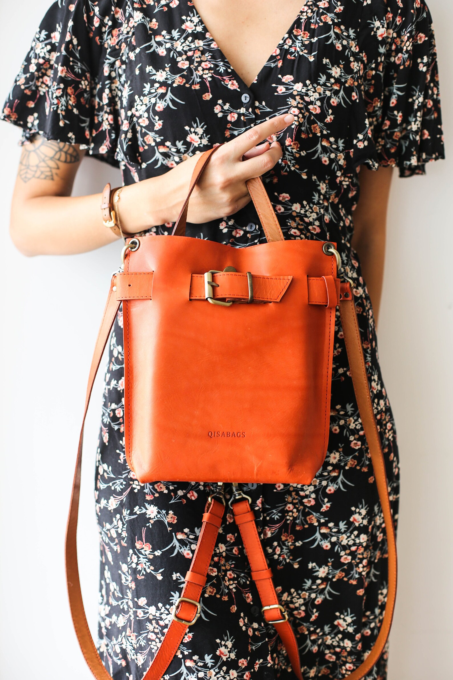 Bags for Women Small Backpack Soft Leather Rucksack - Etsy