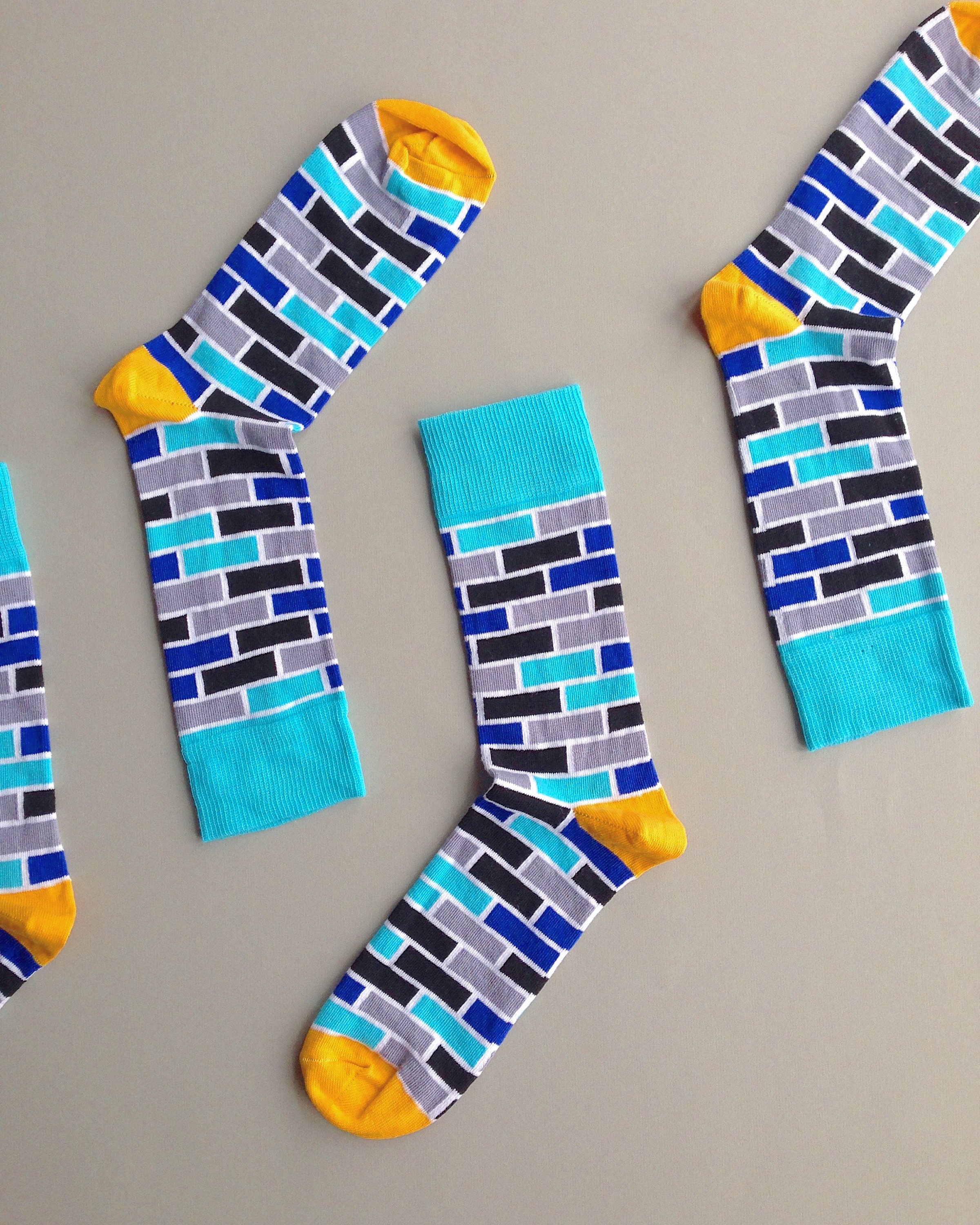 Blue Bricks Socks - Sock Bricks || UK 8-11 || Best Man, Gift, Christmas ...