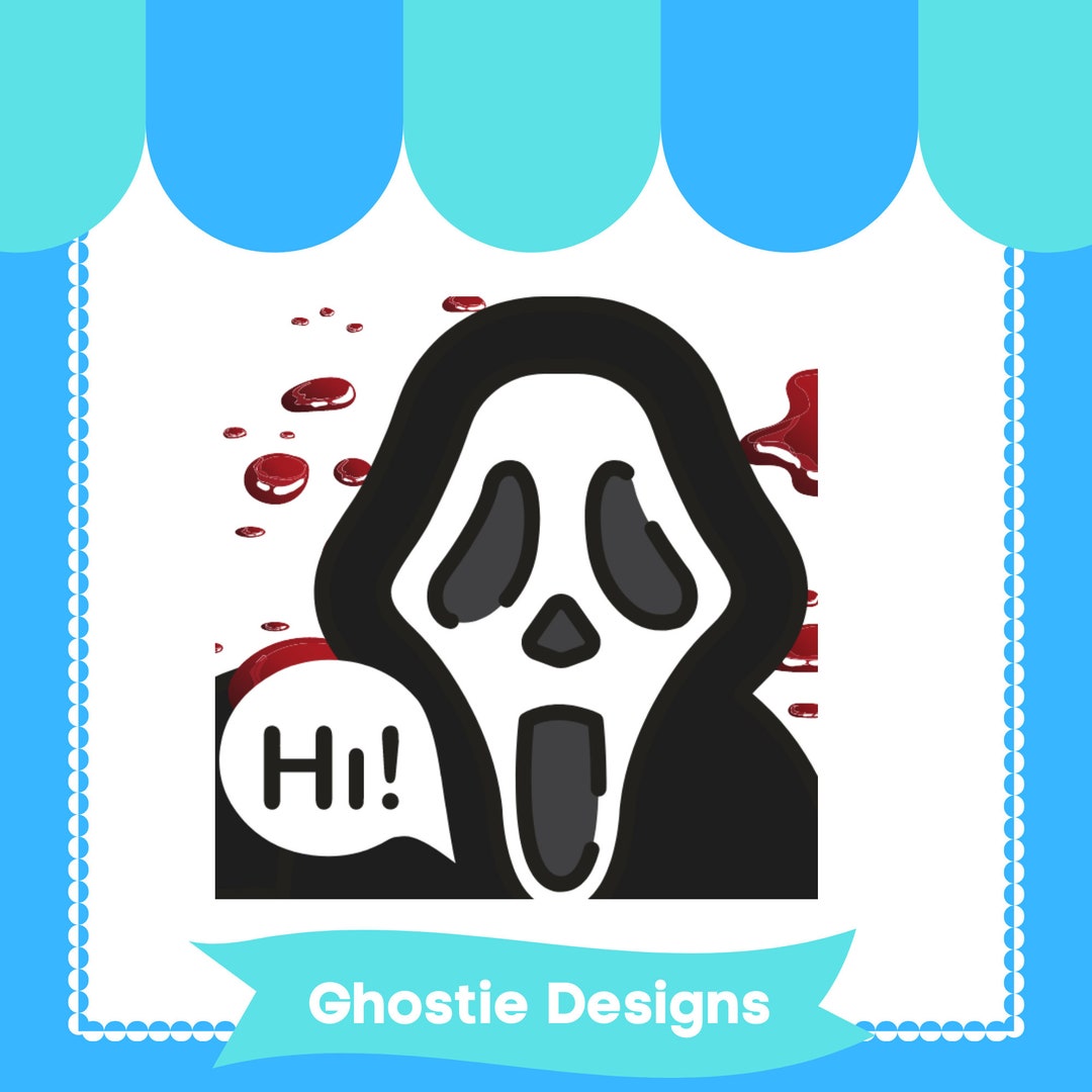 Ghostface Twitch Emote - Etsy New Zealand