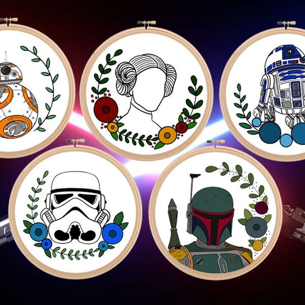 Starwars Embroidery Designs - Etsy