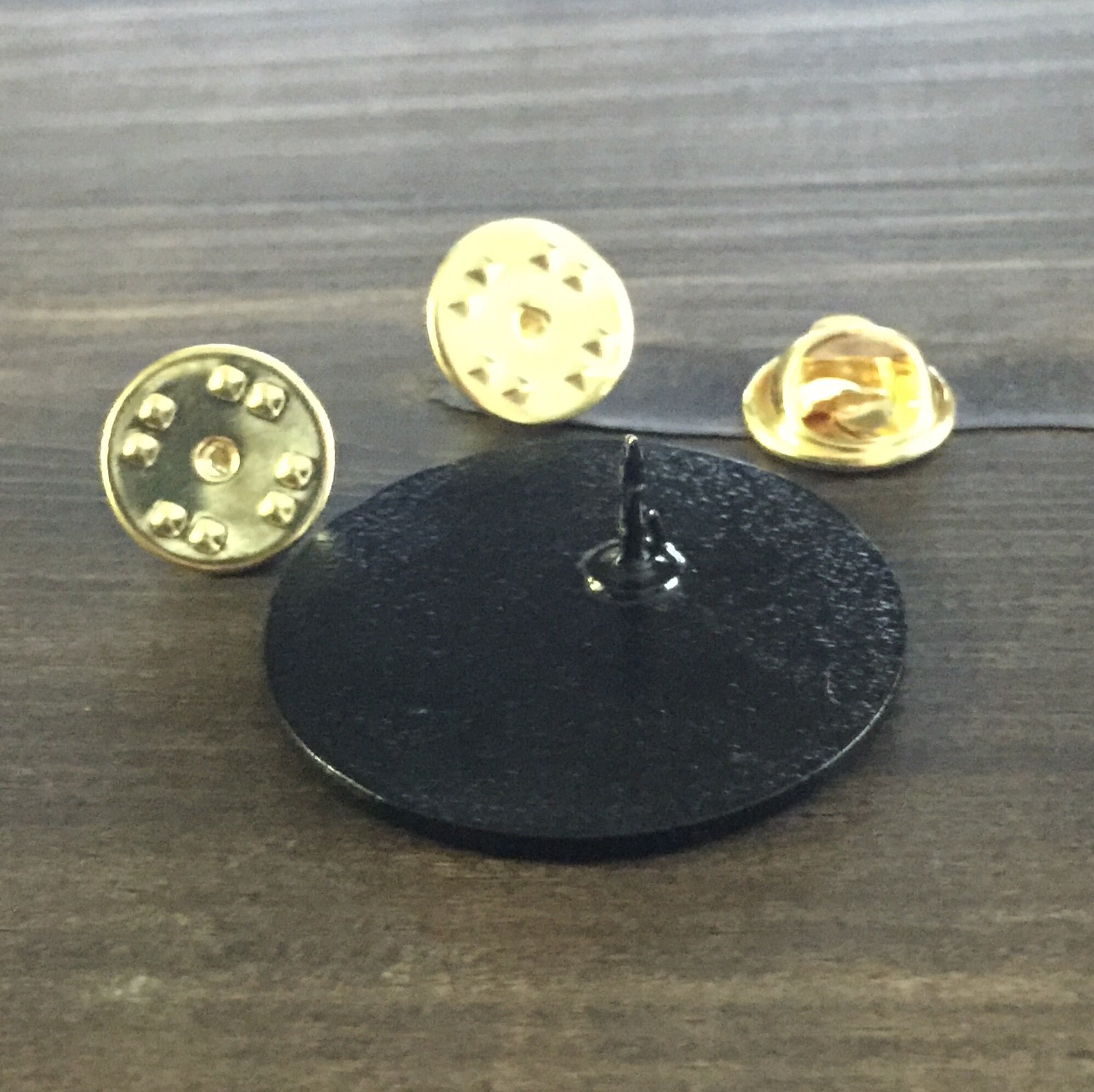 Pin Backing, Pin Stopper, Rubber, Metal, Gold, Silver, Black, Enamel ...
