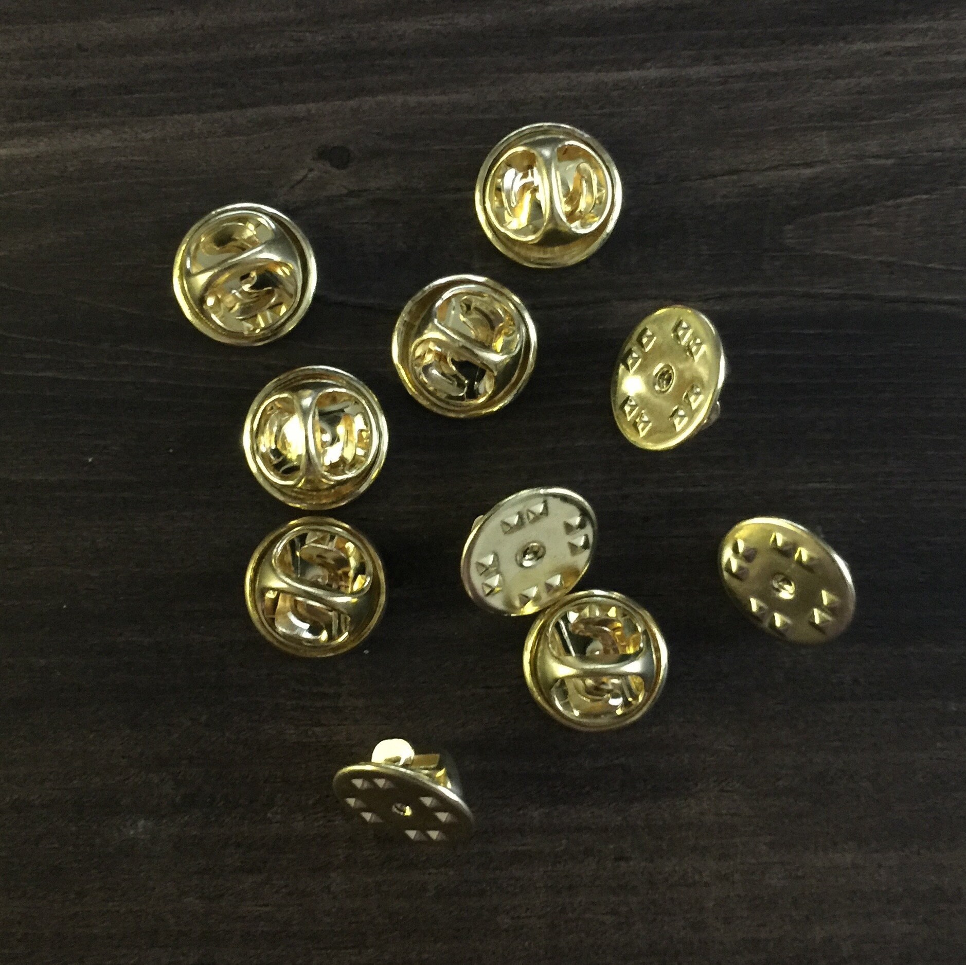 Pin Backing Pin Stopper Rubber Metal Gold Silver Black | Etsy