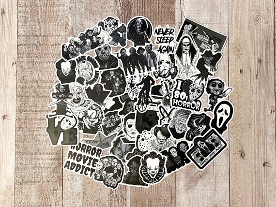 Sticker Packs Horror Stickers Black and White Dark Horror | Etsy