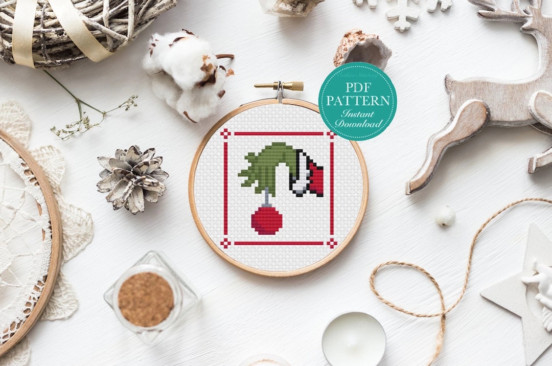 Counted Cross Stitch Pattern - Christmas, Holiday, Christmas Ornament ...
