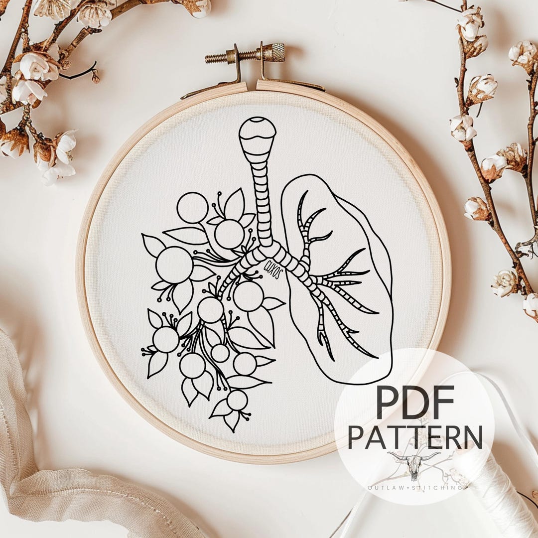 Embroidery Pattern Floral Anatomy Stitch Guide, Embroidery Art, Fiber ...