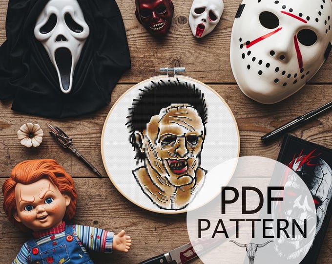 How to Survive A Horror Movie - Horror Cross Stitch Pattern - Gothic ...