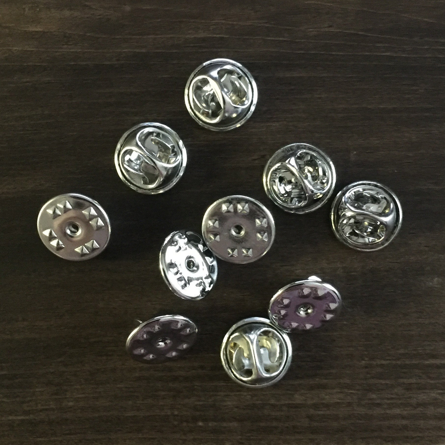 Pin Backing Pin Stopper Rubber Metal Gold Silver Black | Etsy