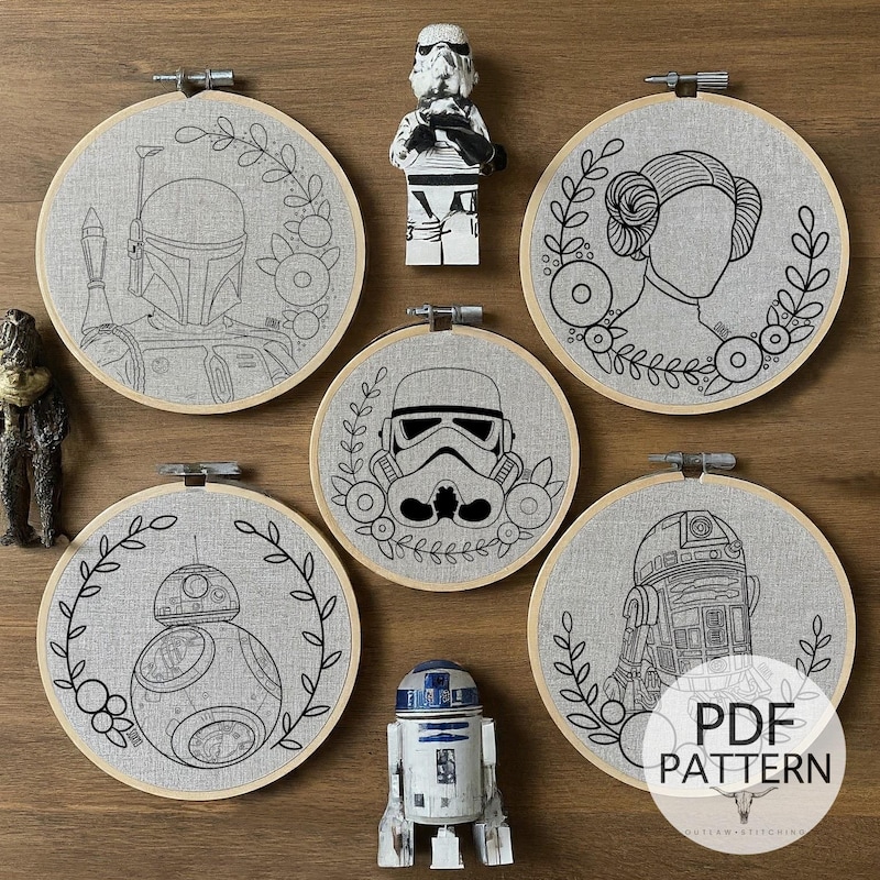 Starwars Embroidery Designs - Etsy