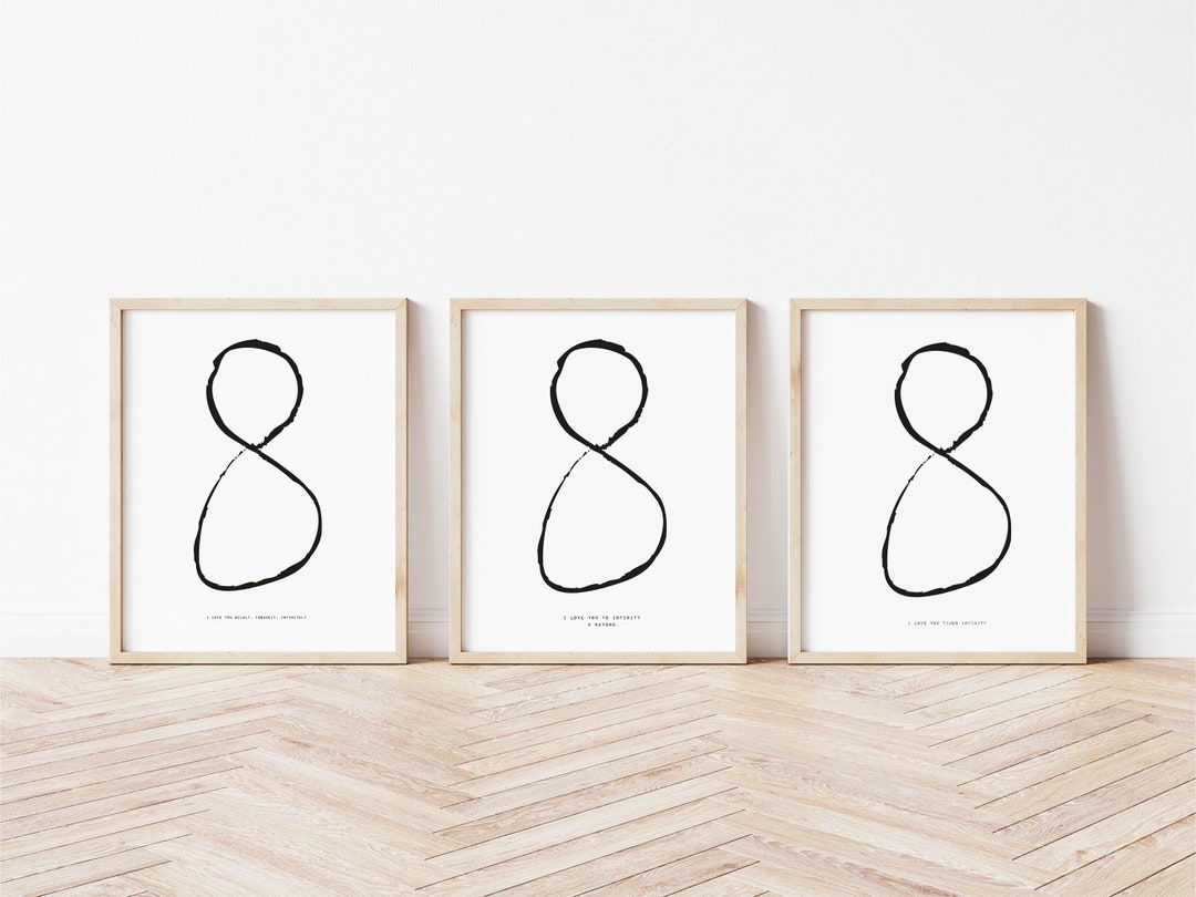 Infinity Symbol Print | Infinite Print | Valentines Print|home Decor ...