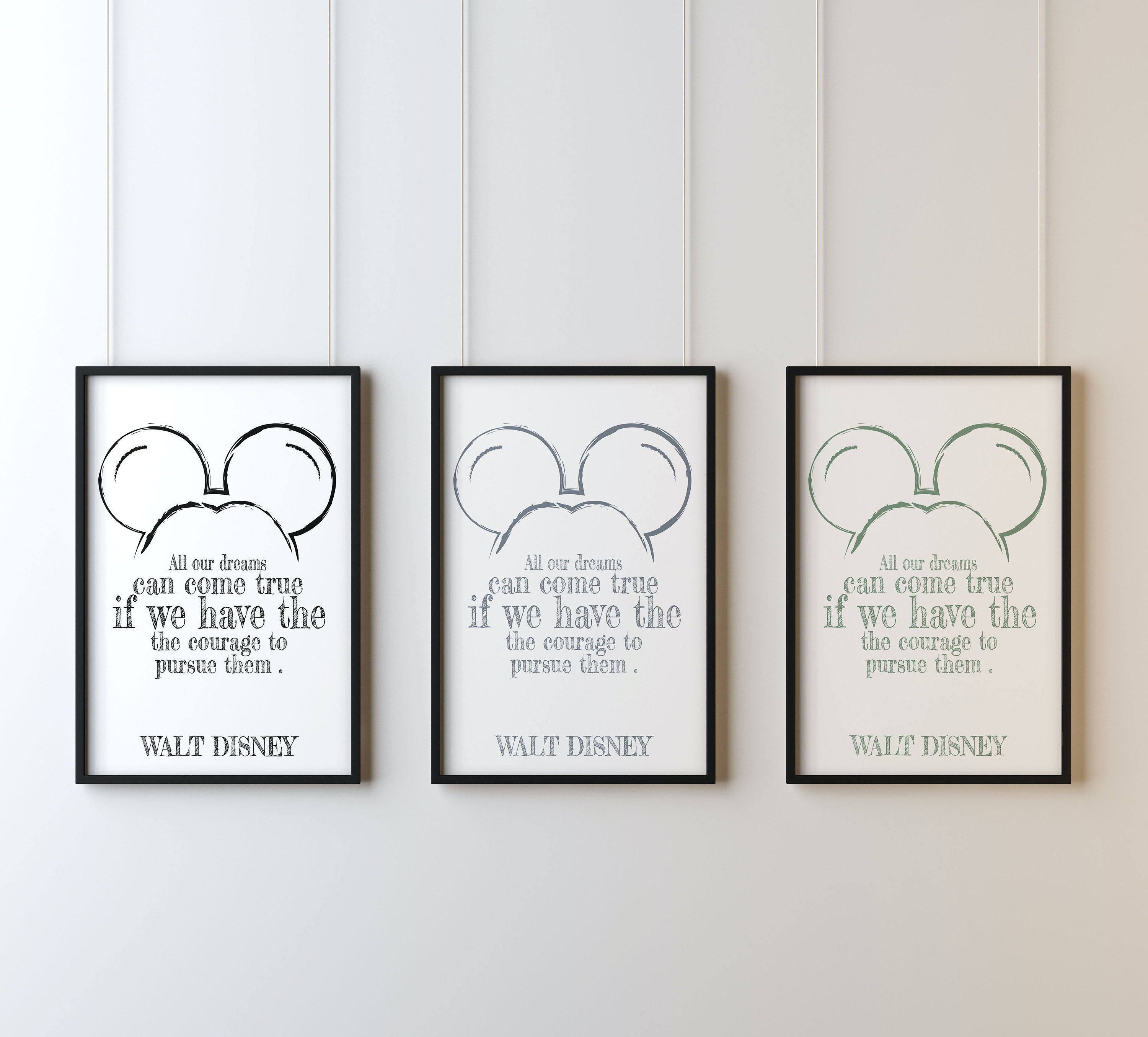 Disney Print | Disney Quote |disney-inspired |gallery Wall | Interiors ...