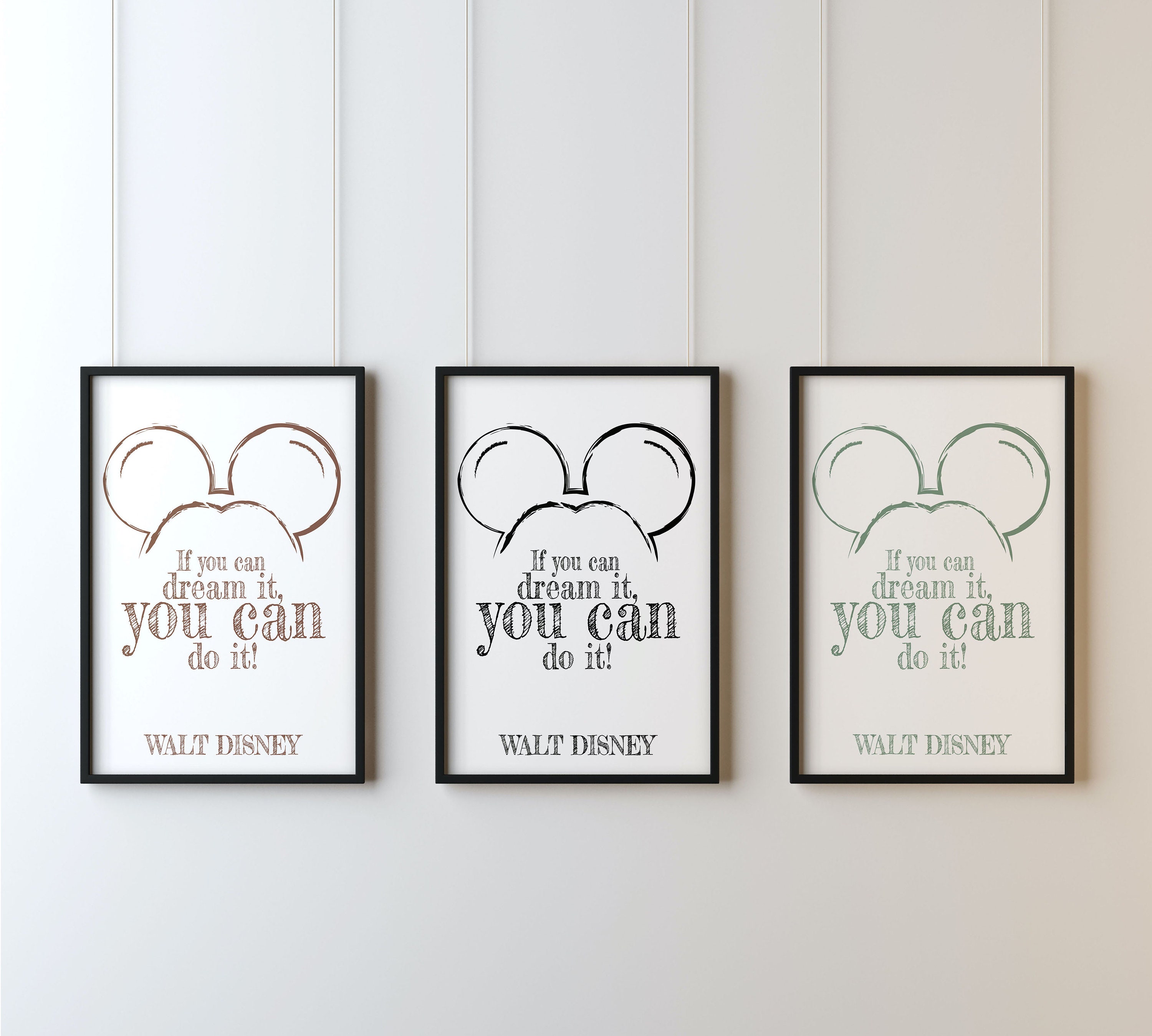 Disney Print | Disney Quote |disney-inspired |gallery Wall | Interiors ...