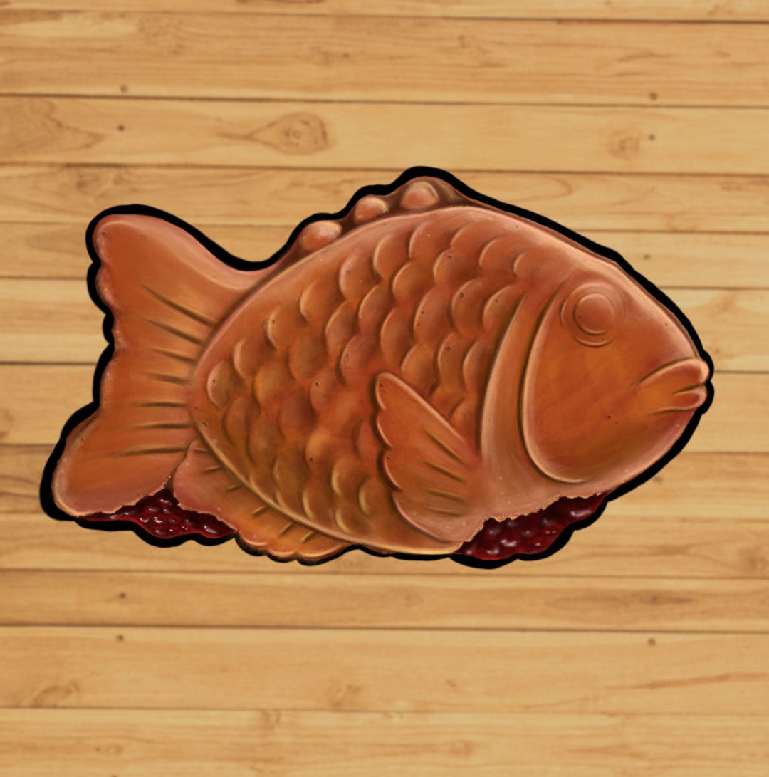 Taiyaki Water Resistant Sticker Anime Food Free Shipping - Etsy