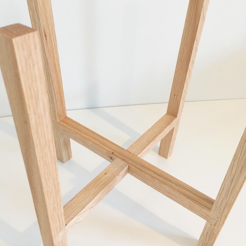 16cm Wooden Pot Plant Stand Wood Pot Plant Holder Timber Retro Mid ...