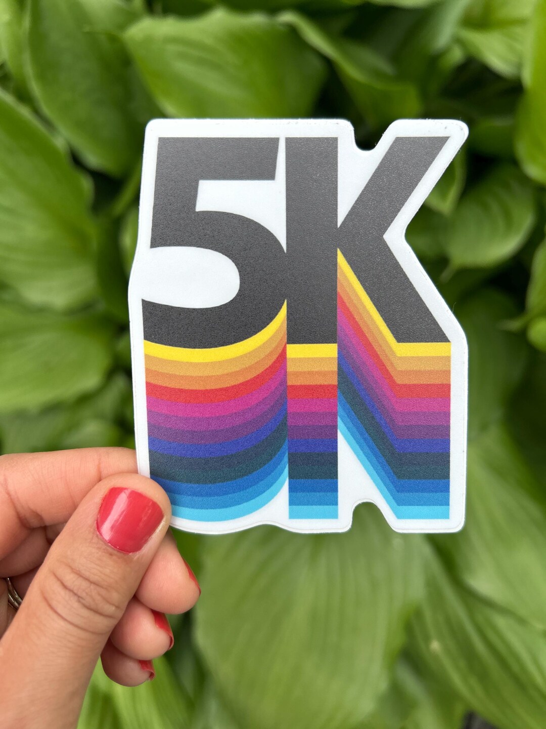 Retro 5K Running Sticker • 5K Runner Decal • First 5K Gift • Vintage ...