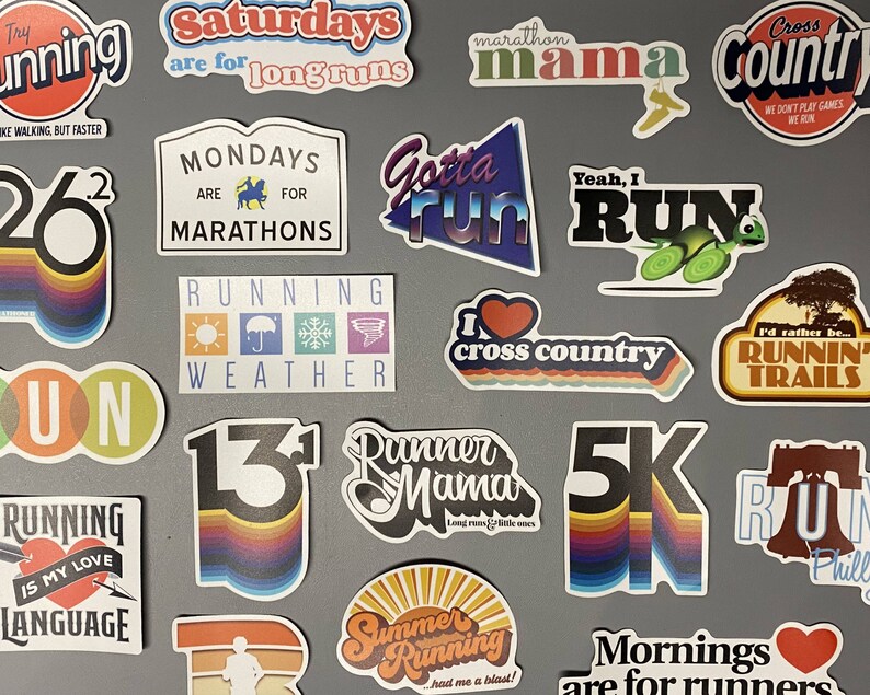 26.2 Marathoner Vinyl Sticker | Marathon Decal | Retro Runner | Running ...