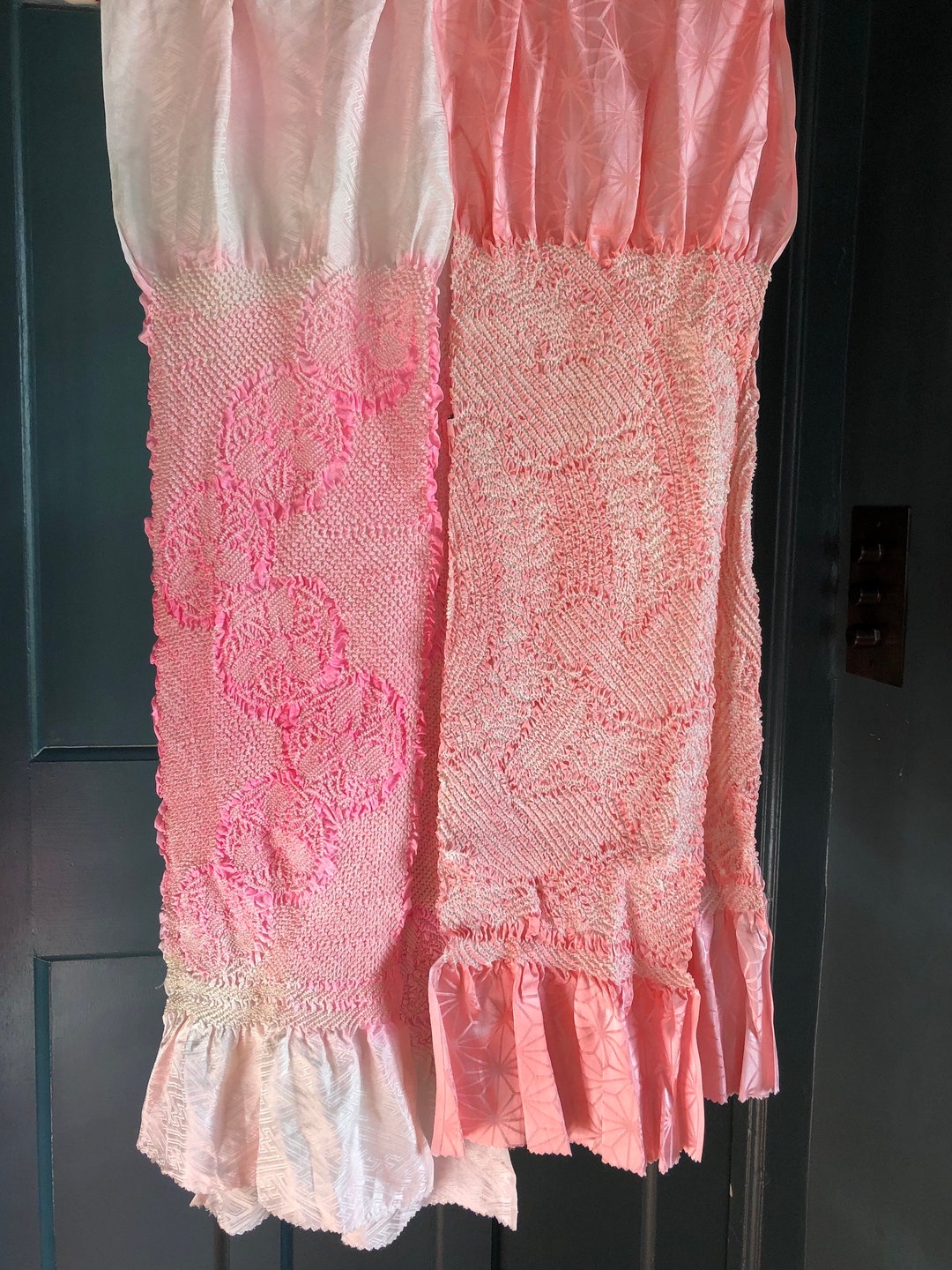 SILK SCARF A Traditional Japanese Obiage Bright Pink or Pale - Etsy