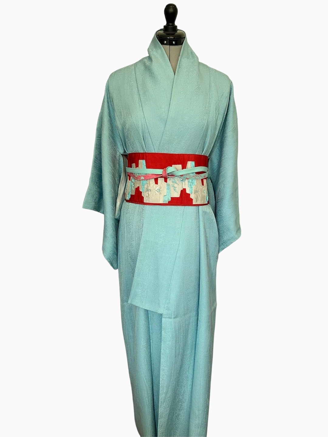 JAPANESE IROMUJI KIMONO Aqua Blue Silk Fully Lined Hand - Etsy