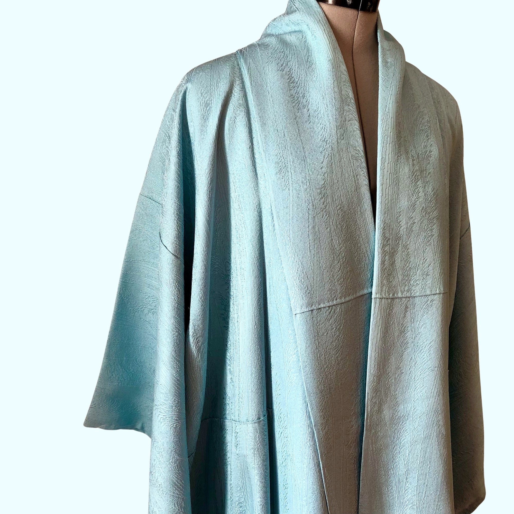 JAPANESE IROMUJI KIMONO Aqua Blue Silk Fully Lined Hand - Etsy
