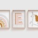 Girls Unicorn Print Set Rainbow Unicorn Art Custom Letter - Etsy