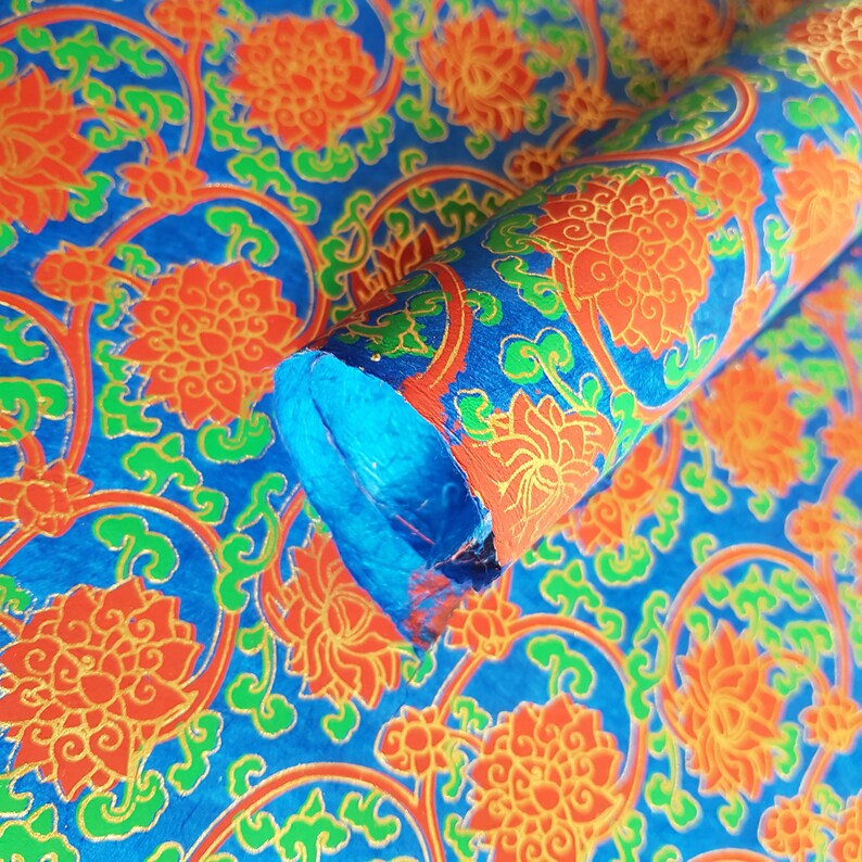 Handmade Lokta Paper . Traditional Tibetan Lotus . Tree Free & - Etsy UK