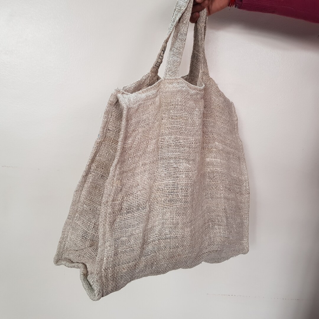 Hemp Shopper . Hemp Tote Bag . Canvas Shopper Bag . Hemp Market Bag ...