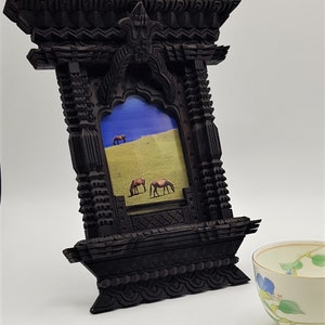 Traditional Nepali Window Picture Frame, Hand Carved in Nepal - Etsy