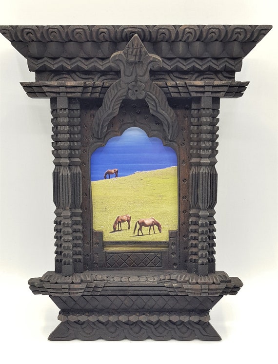 Traditional Nepali Window Picture Frame Hand Carved in Nepal - Etsy UK
