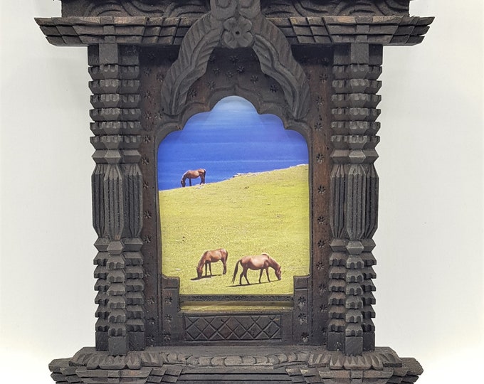 Traditional Nepali Window Picture Frame, Hand Carved in Nepal - Etsy