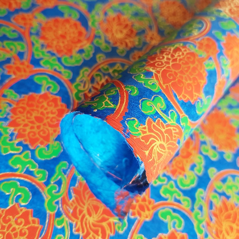 Handmade Lokta Paper . Traditional Tibetan Lotus . Tree Free & - Etsy