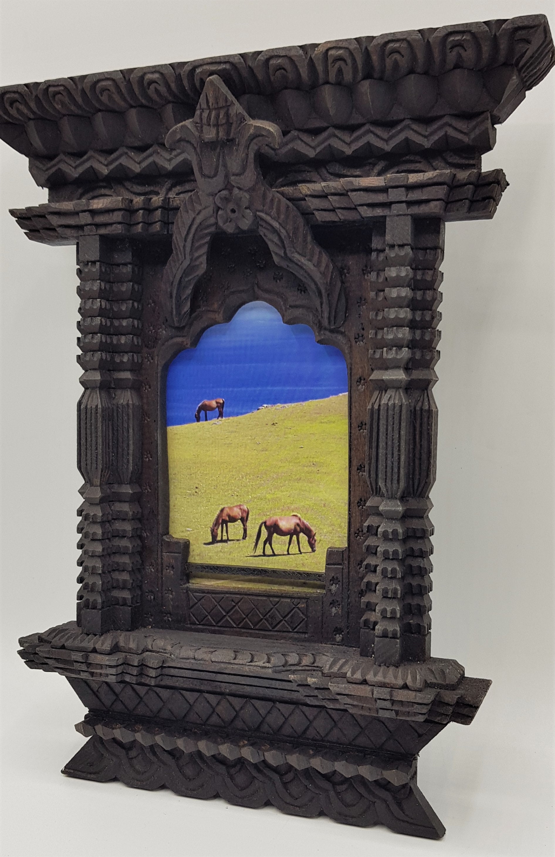 Traditional Nepali Window Picture Frame Hand Carved in Nepal - Etsy UK