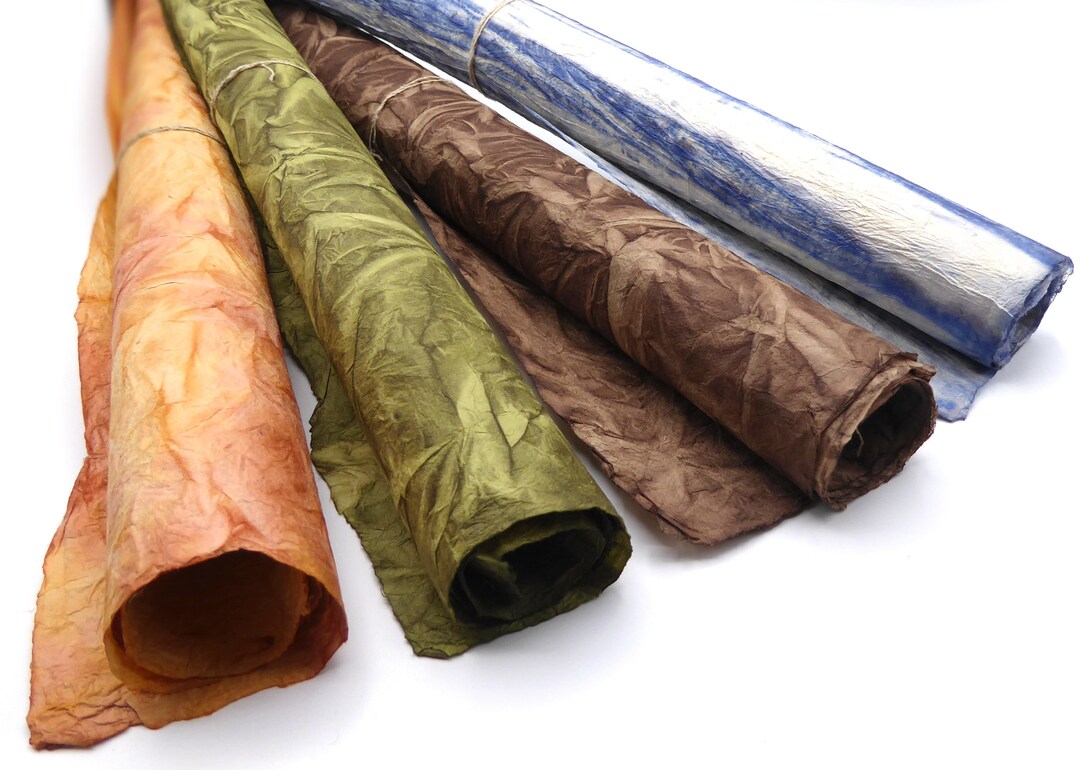 Vegetable Wrinkled Lokta Paper Handmade in the Himalayas. Tree Free ...