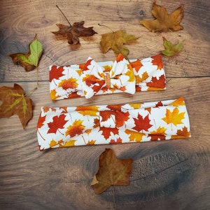 Fall Leaves Mommy and Me Matching Headbands, Mom and Daughter Matching ...