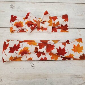 Fall Leaves Mommy and Me Matching Headbands, Mom and Daughter Matching ...